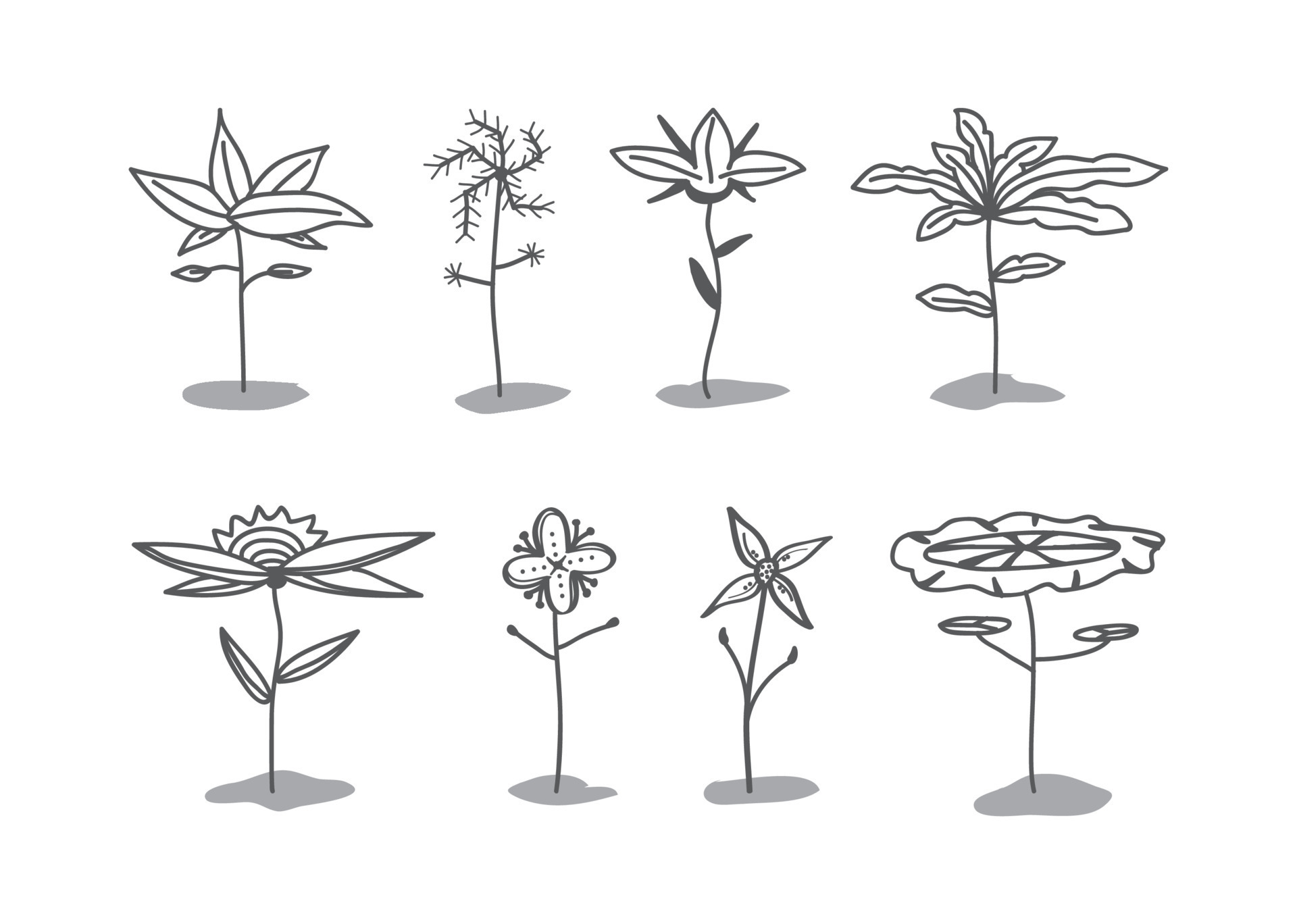 Hand Drawn Trees Collection Vector 15547758 Vector Art at Vecteezy Hand Drawn Trees Collection Vector 15547758 Vector Art at Vecteezy