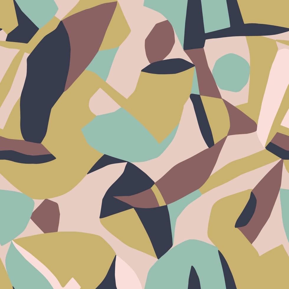 Vector abstract geometric shapes illustration seamless repeat pattern ...