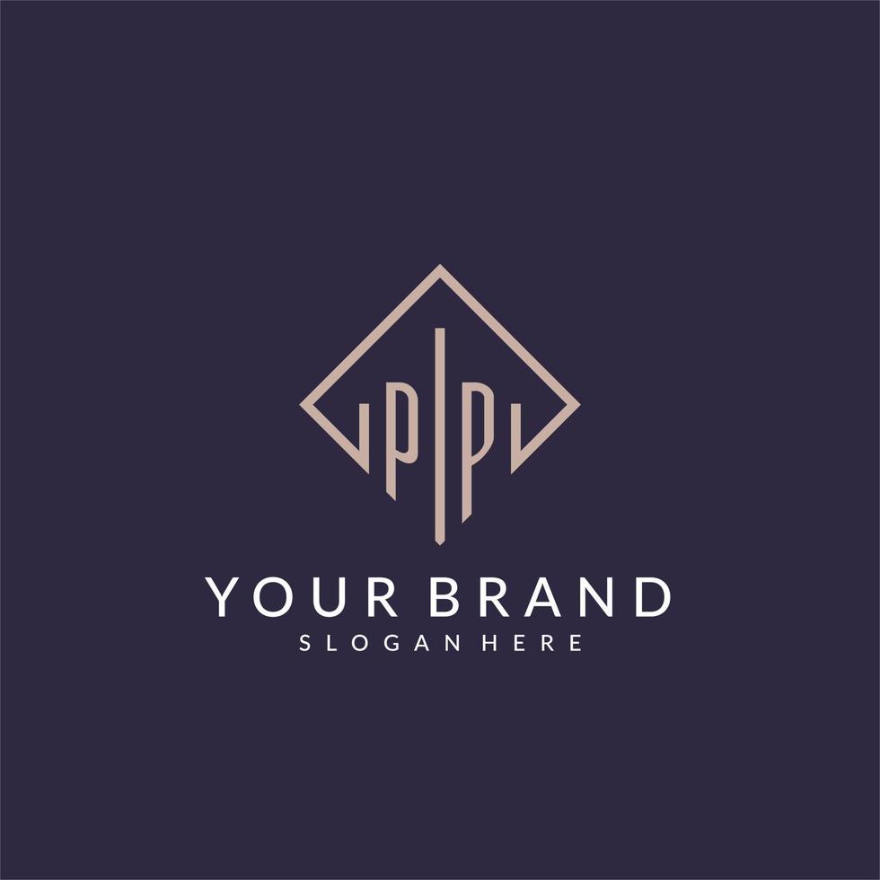 PP initial monogram logo with rectangle style design 15549240 Vector ... PP initial monogram logo with rectangle style design 15549240 Vector ...