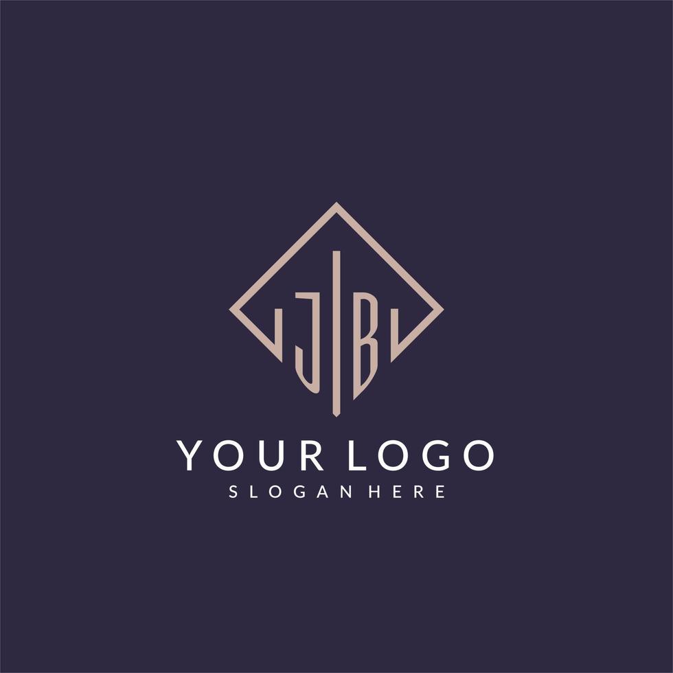 JB initial monogram logo with rectangle style design 15549504 Vector Art at Vecteezy