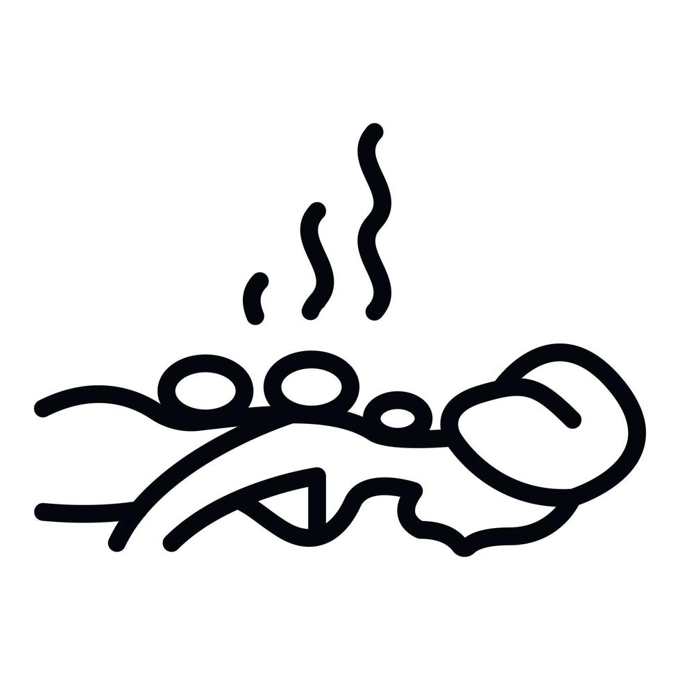 Hot Stone Massage Icon Outline Style 15551841 Vector Art At Vecteezy