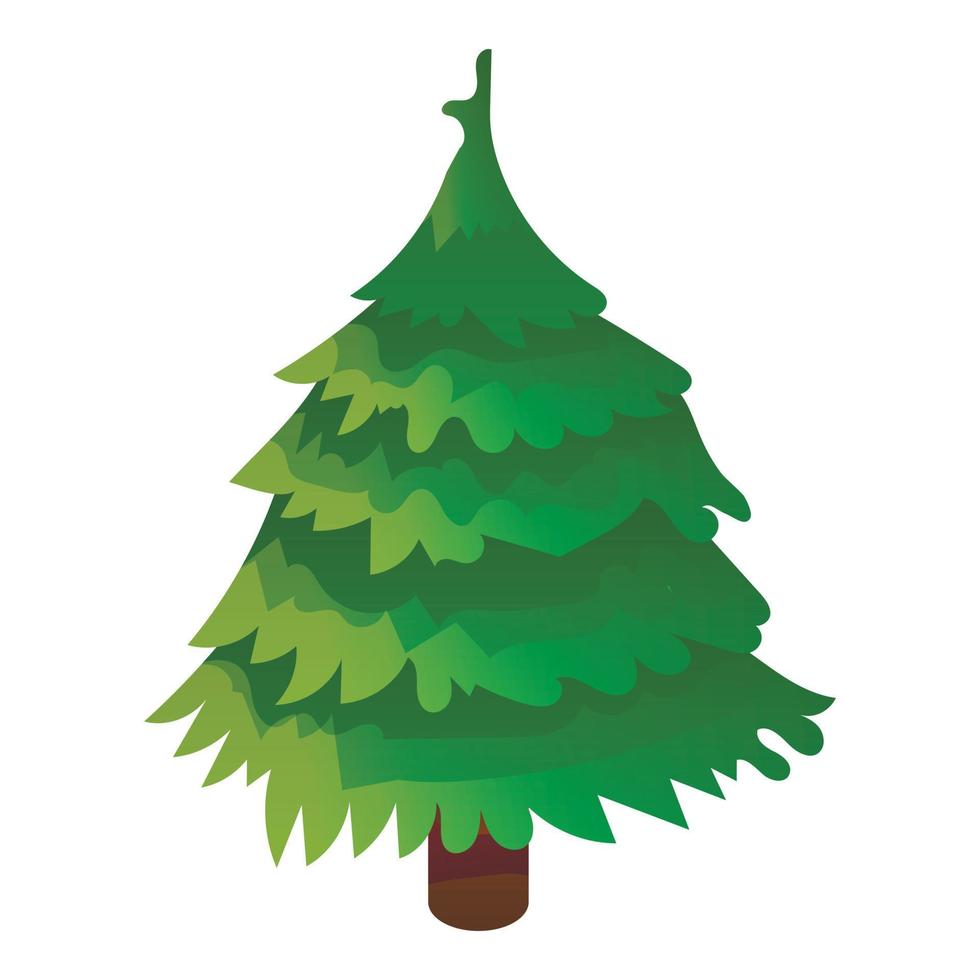 Green xmas tree icon, isometric style 15552882 Vector Art at Vecteezy