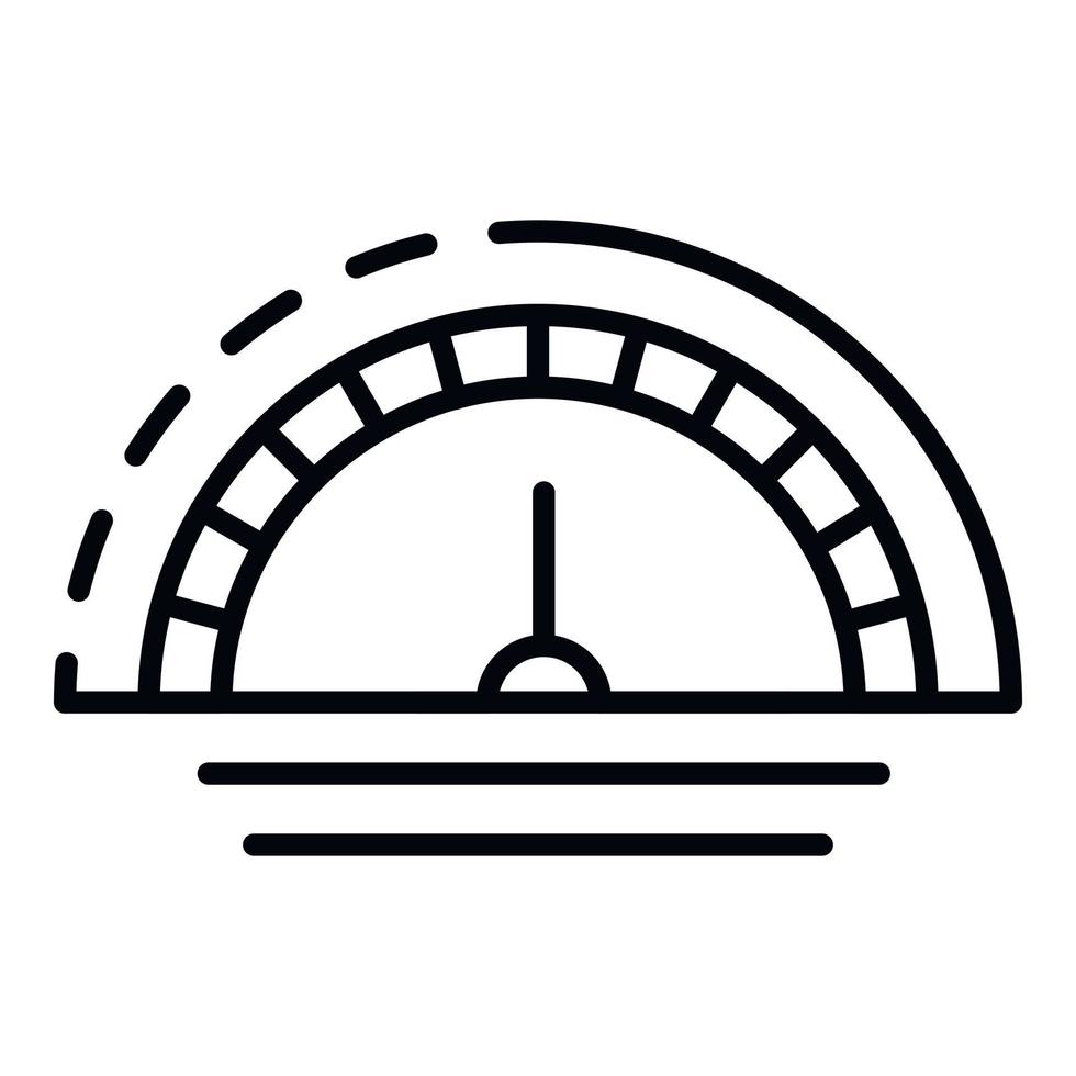 Speedometer Icon Outline Style 15552941 Vector Art At Vecteezy