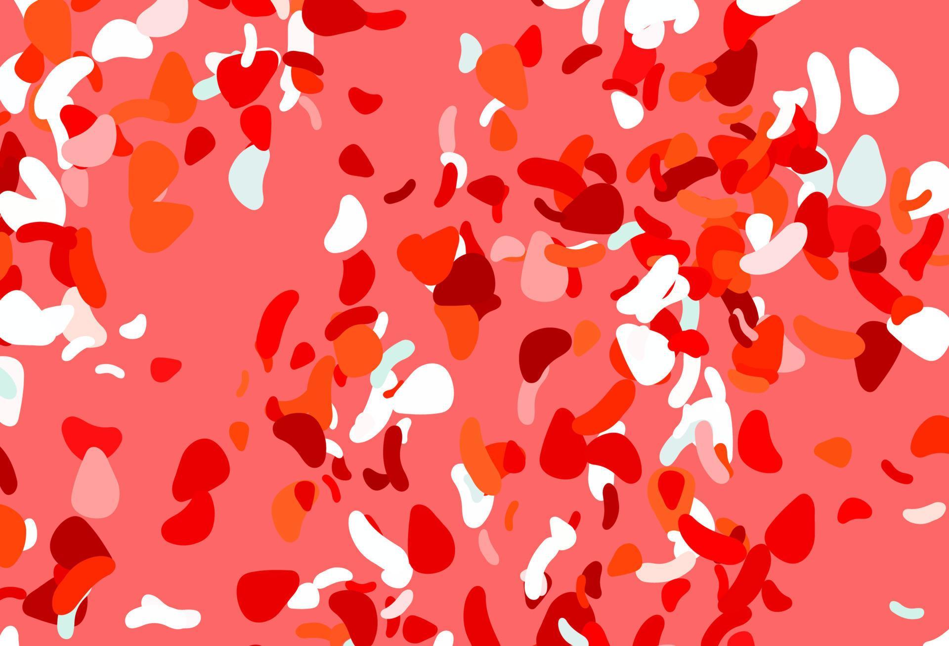 Light red vector pattern with chaotic shapes. 15556374 Vector Art at ...