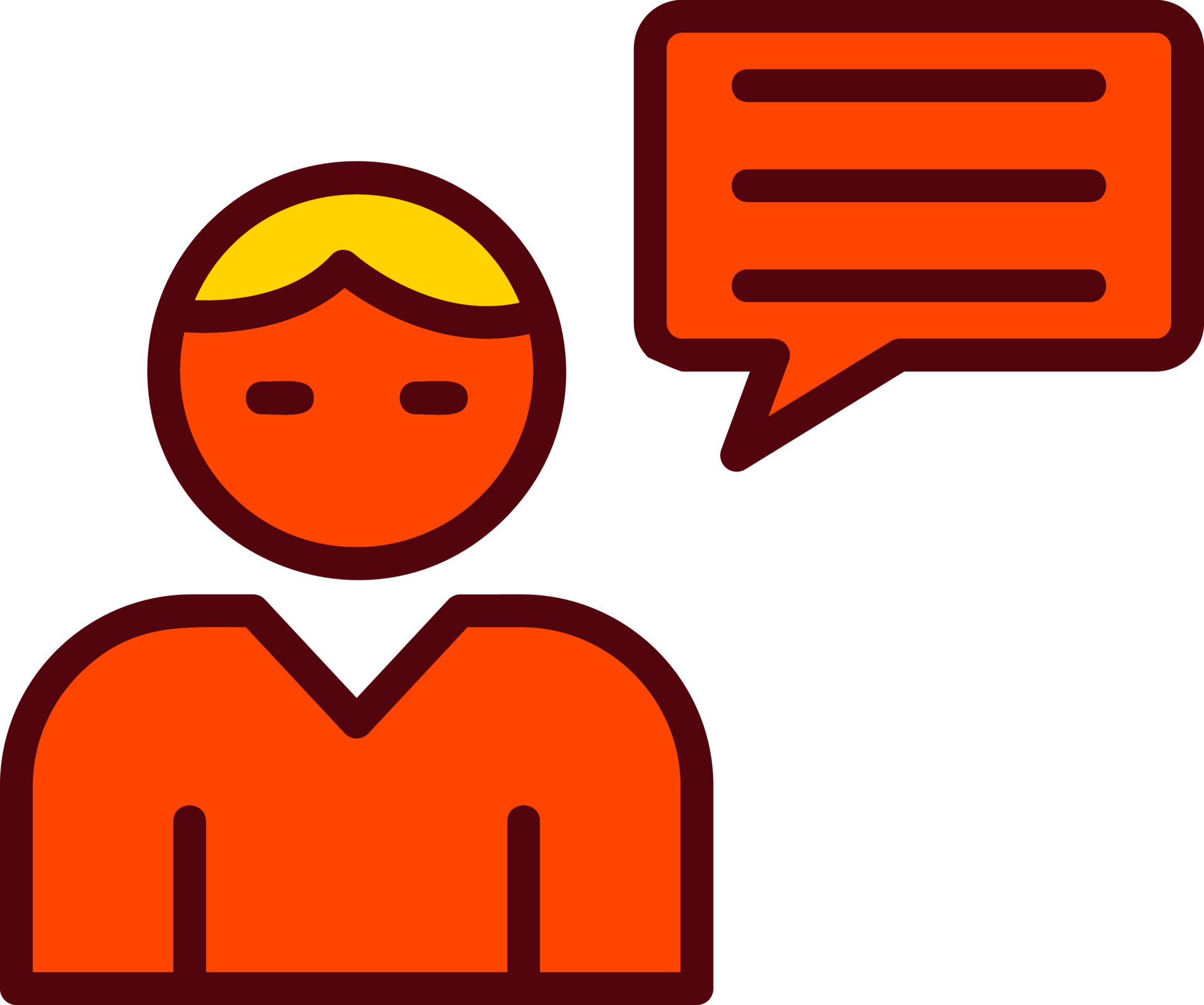 hablar icono vectorial 15567407 Vector en Vecteezy