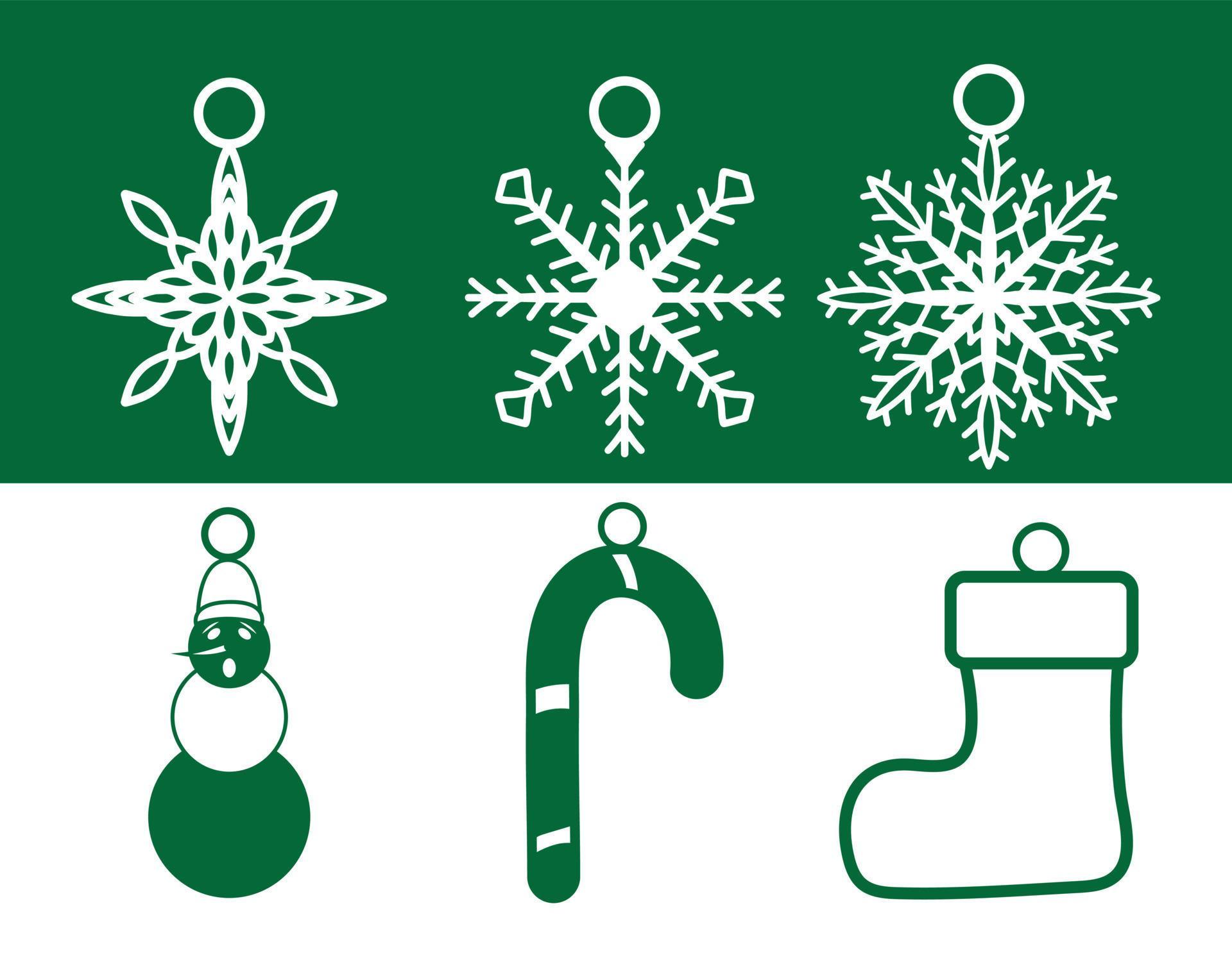 christmas decoration ornaments elements vector design 15567950 Vector ...