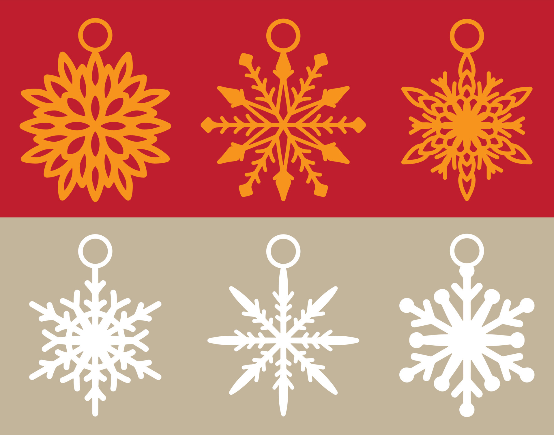 christmas decoration ornaments elements vector design 15567965 Vector ...