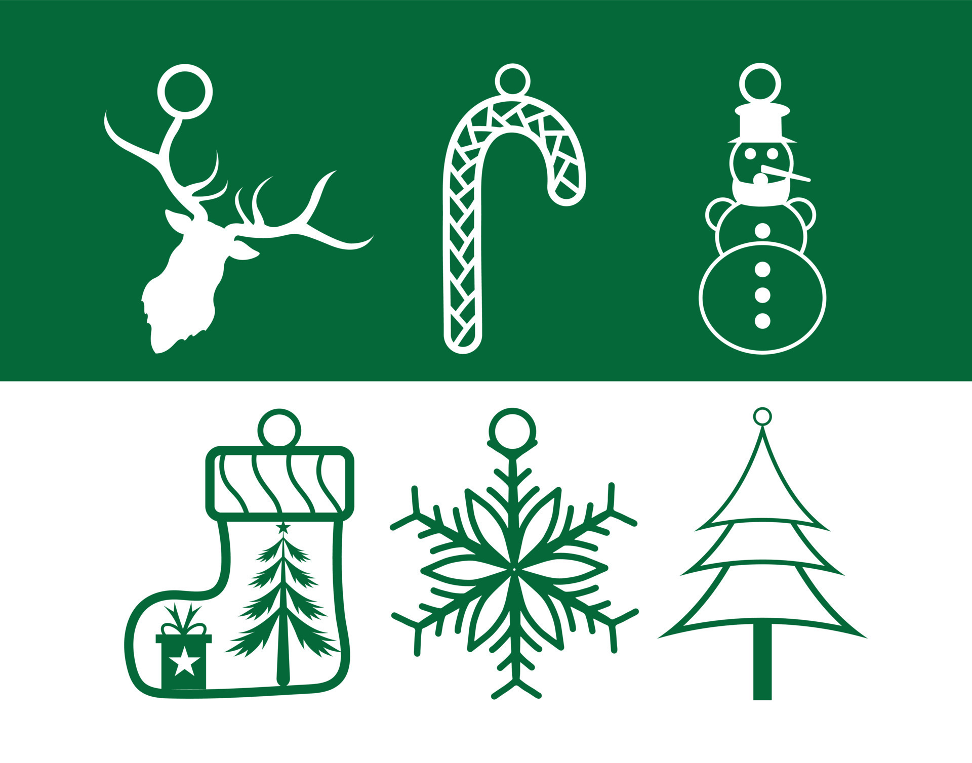 christmas decoration ornaments elements vector design 15567983 Vector ...