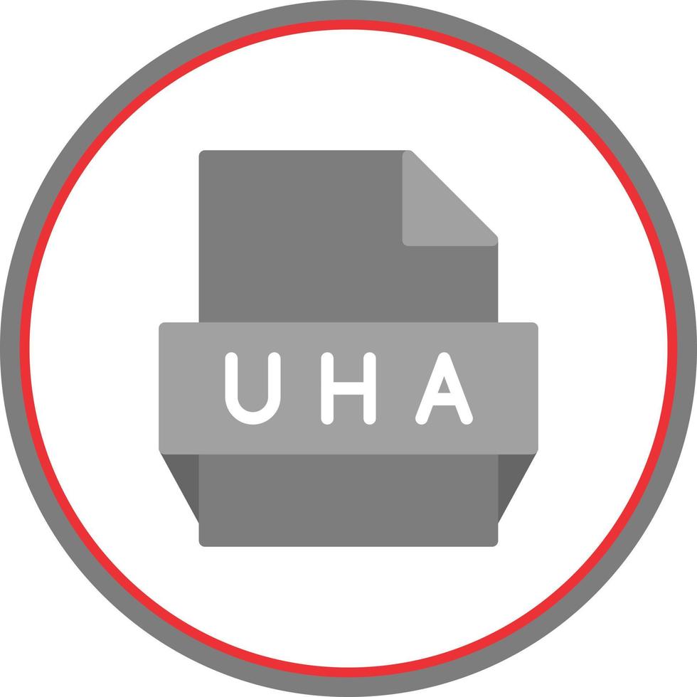 Uha File Format Icon 15571246 Vector Art at Vecteezy