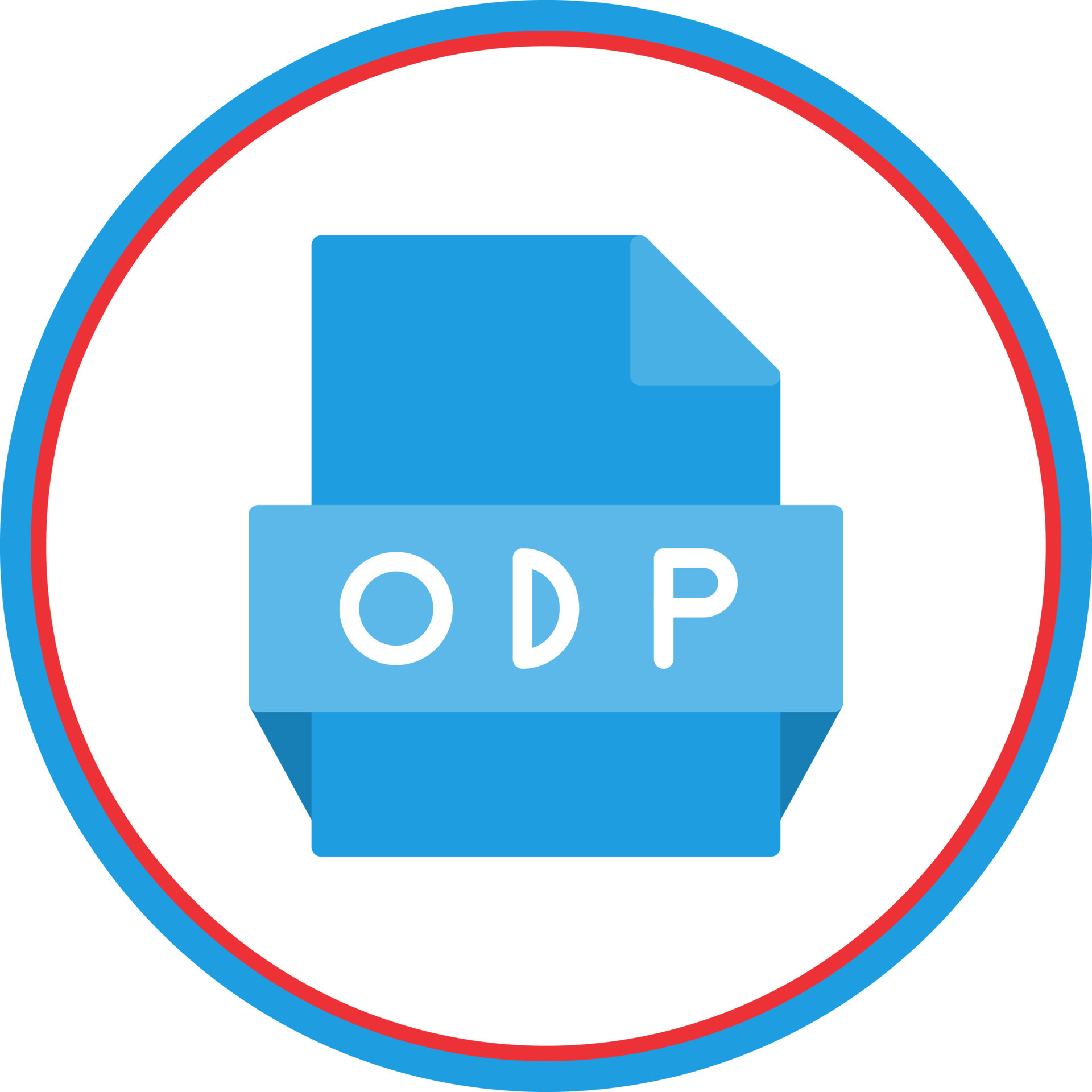 Odp File Format Icon 15571280 Vector Art at Vecteezy