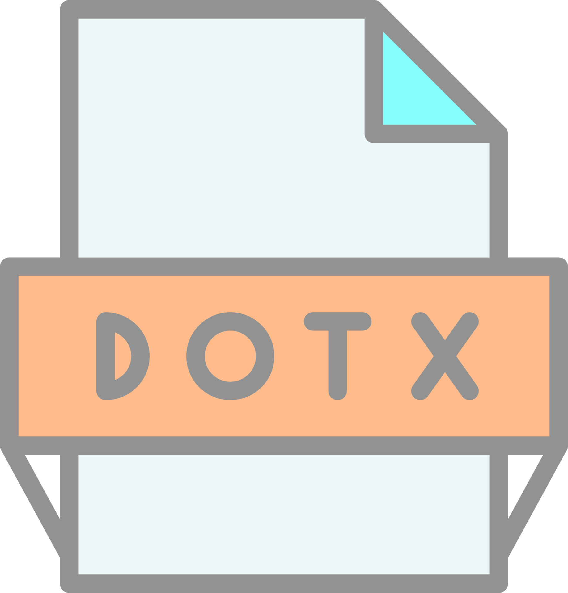 Dotx File Format Icon 15571350 Vector Art at Vecteezy