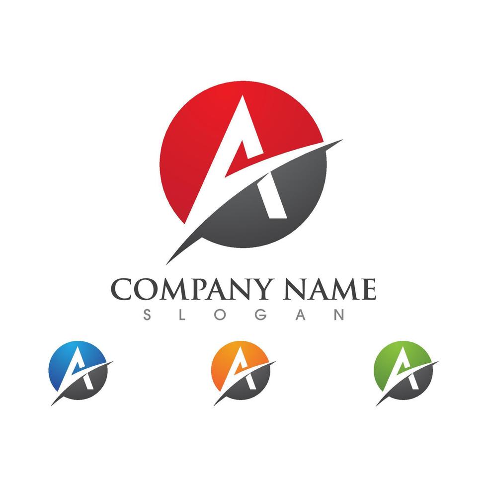 A Letter Logo Template 15576532 Vector Art At Vecteezy