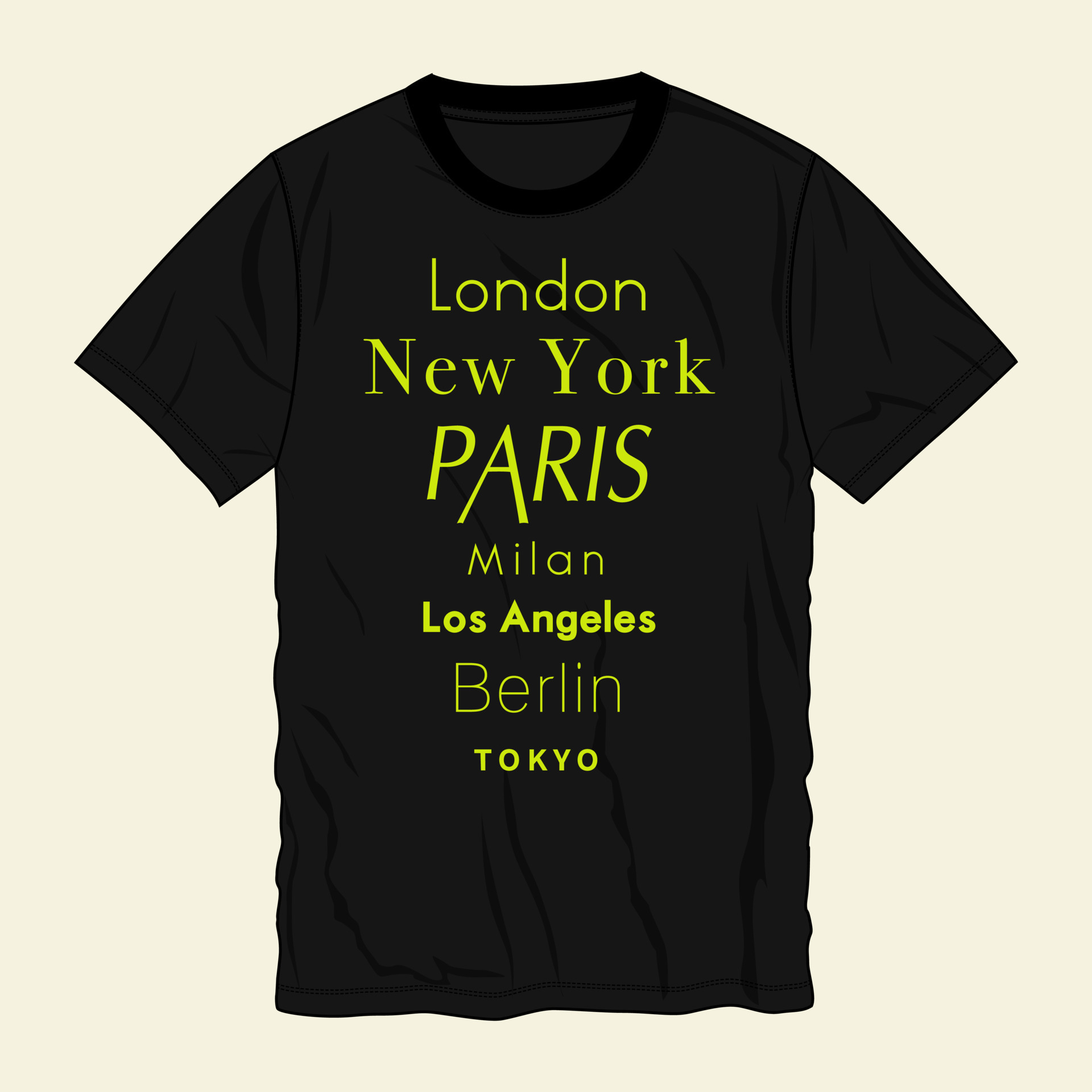 London new York paris Milan Los Angeles Berlin Tokyo typography t shirt design ready to print ...
