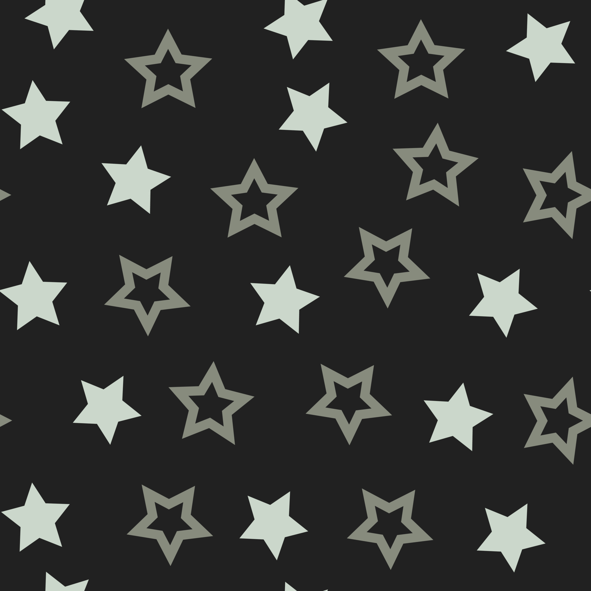 Abstract Stars Seamless Vector Pattern Design For Use Background Textilefabric Wrapping