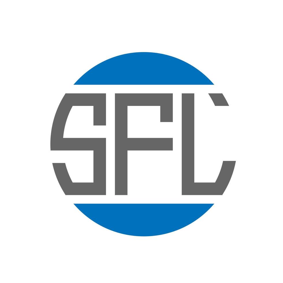 Sfl Letter Logo Design On White Background Sfl Creative Initials