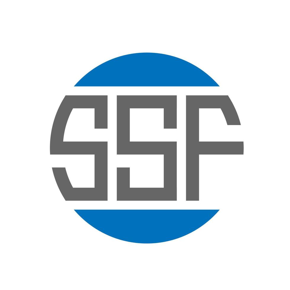 SSF letter logo design on white background. SSF creative initials ...