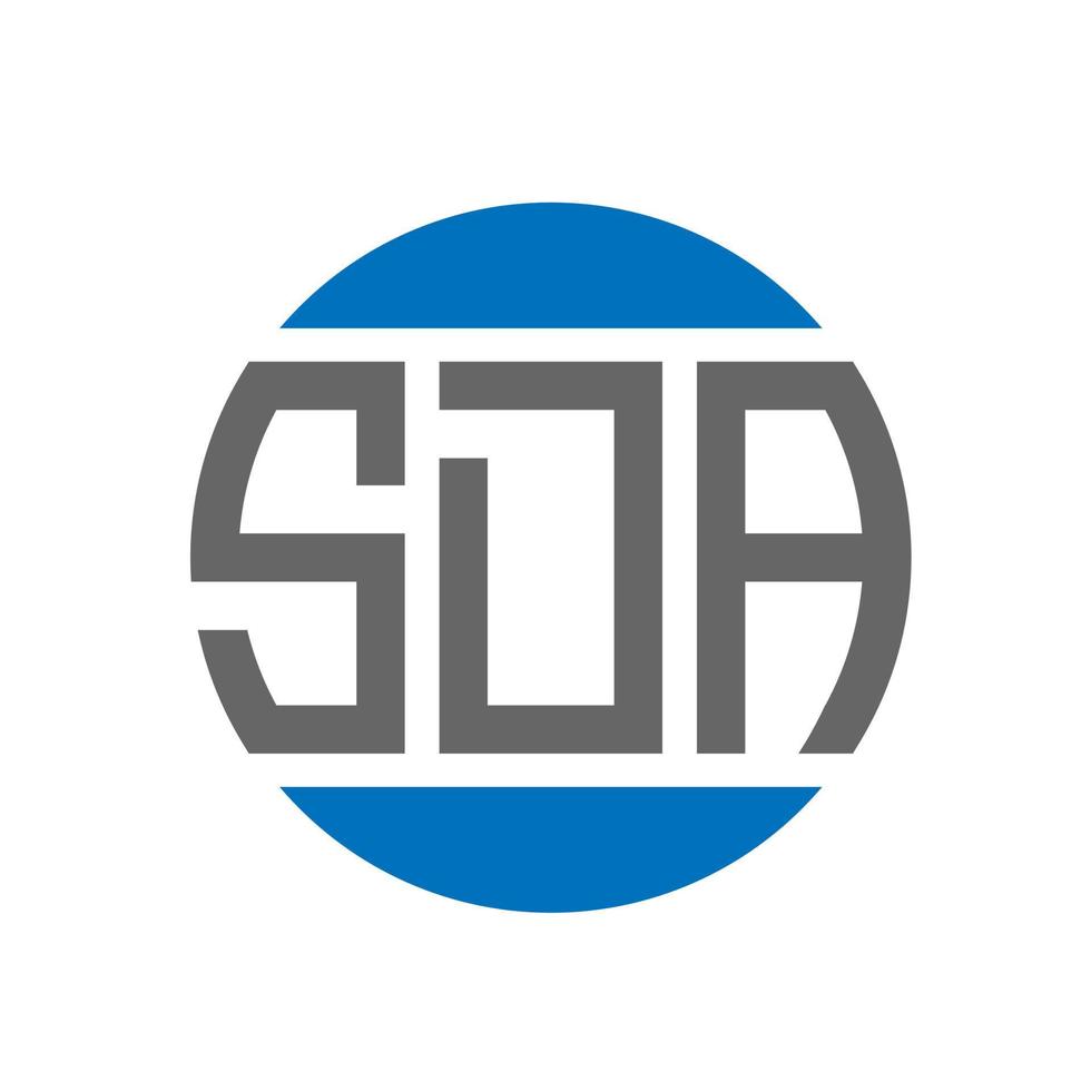 SDA letter logo design on white background. SDA creative initials ...