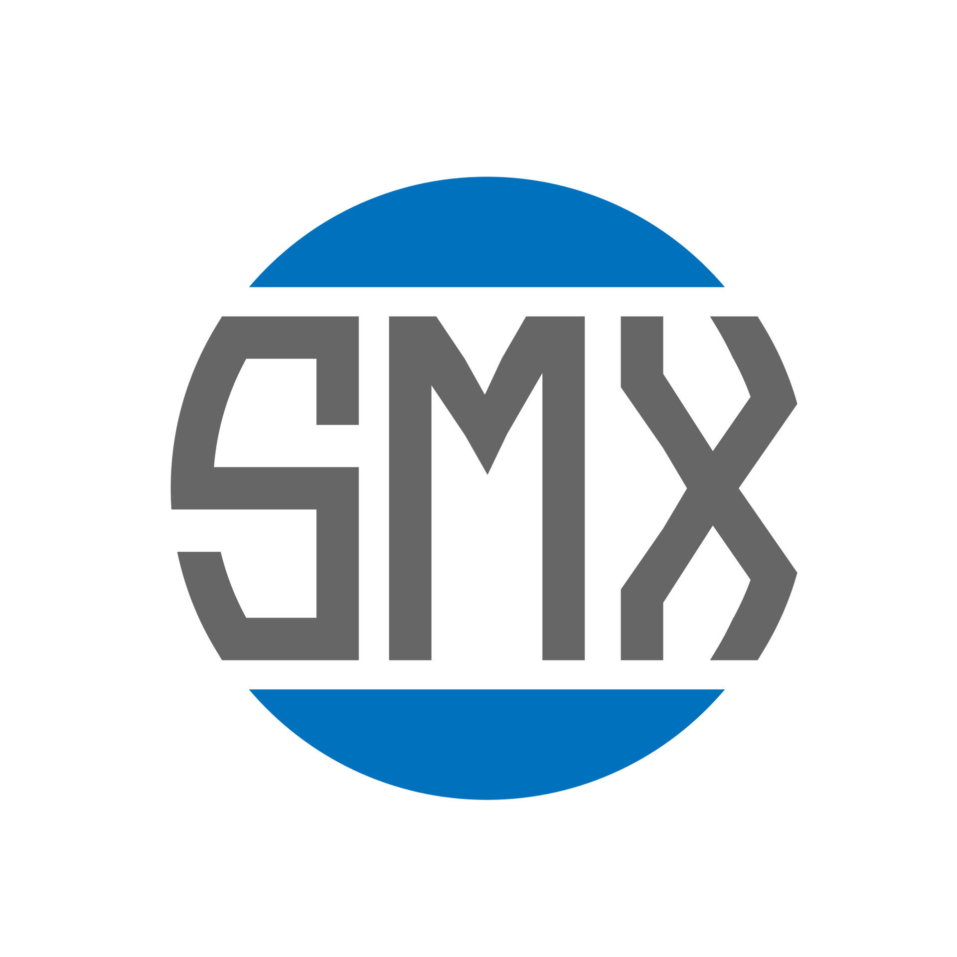 SMX letter logo design on white background. SMX creative initials circle logo concept. SMX ...