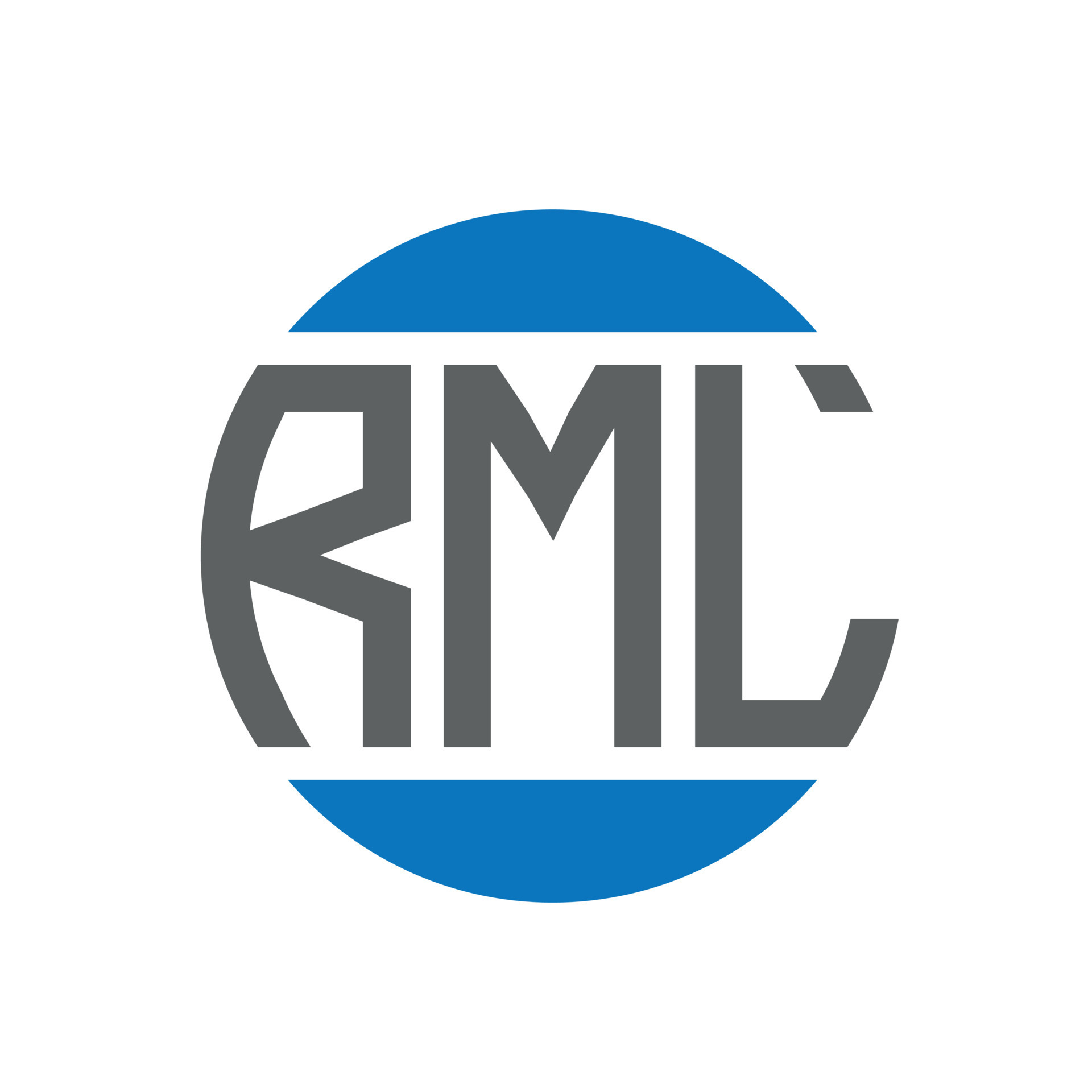 Rml Letter Logo Design On White Background Rml Creative Initials Circle Logo Concept Rml