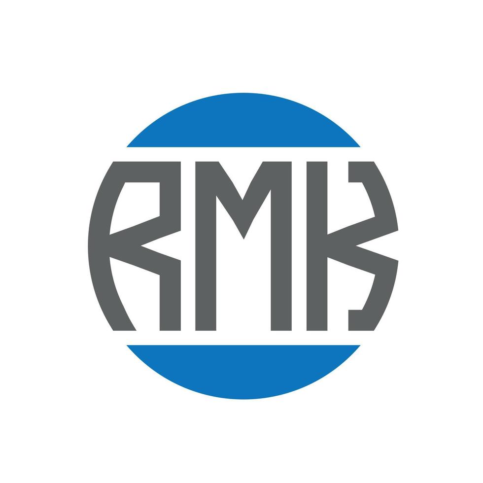 RMK letter logo design on white background. RMK creative initials circle logo concept. RMK ...