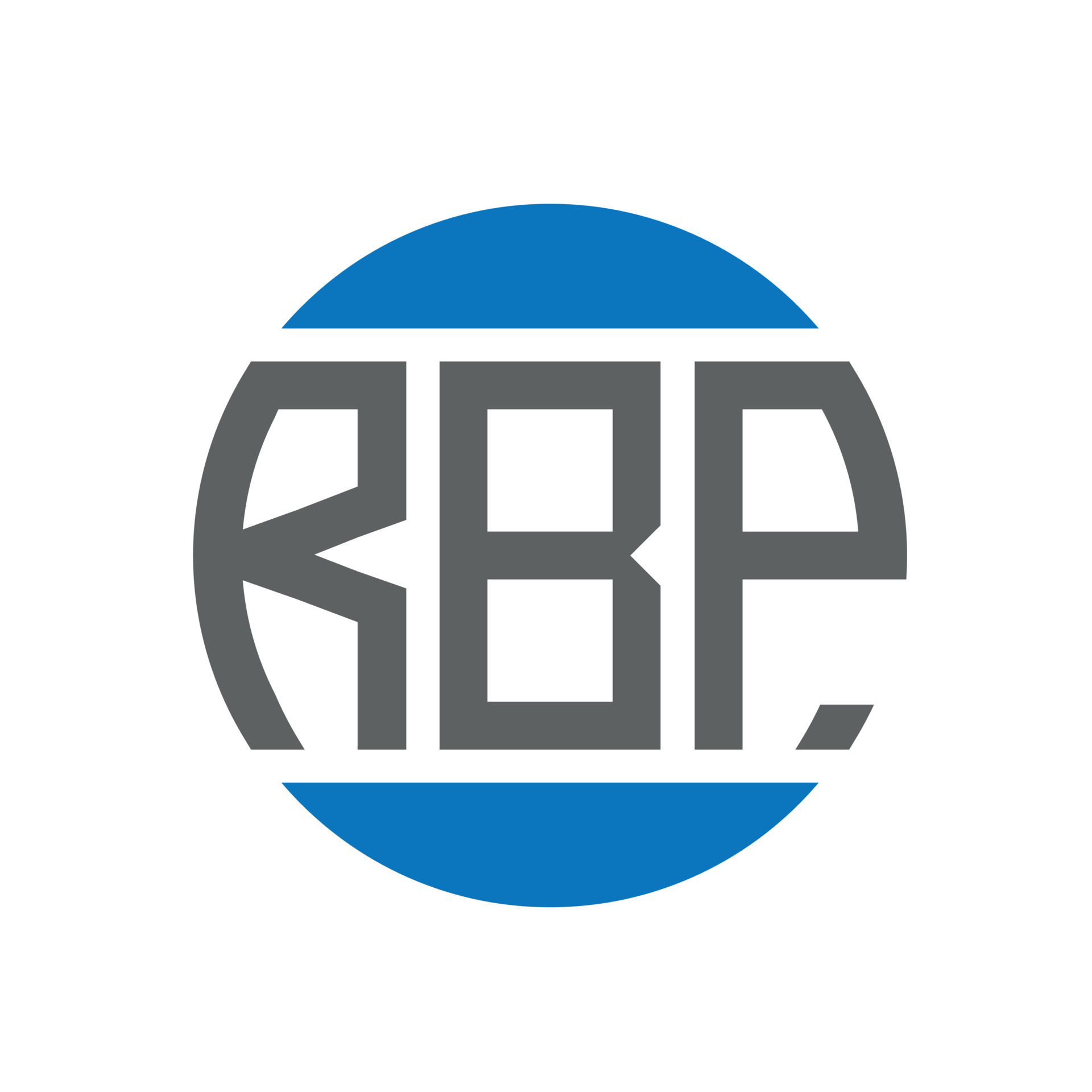 Rbp Letter Logo Design On White Background Rbp Creative Initials