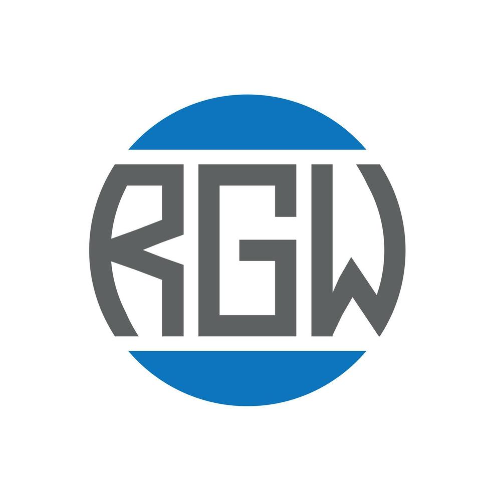 RGW letter logo design on white background. RGW creative initials ...