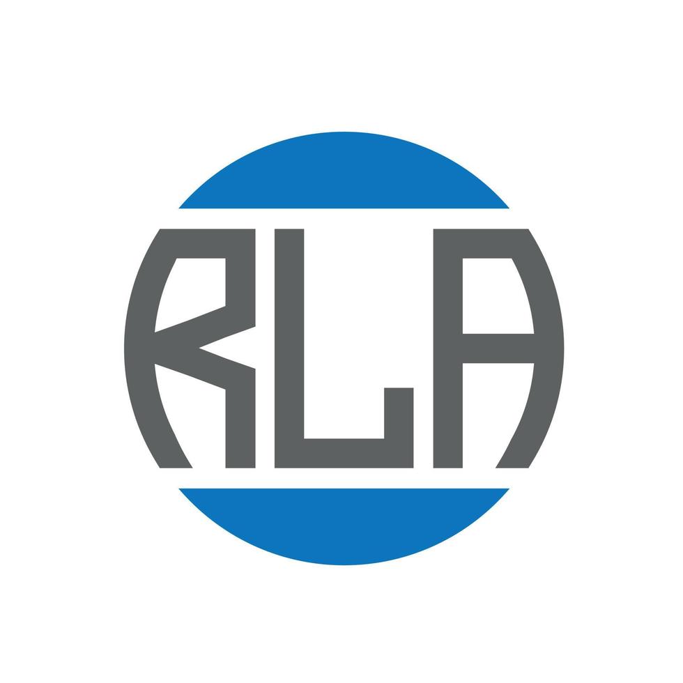 RLA letter logo design on white background. RLA creative initials ...