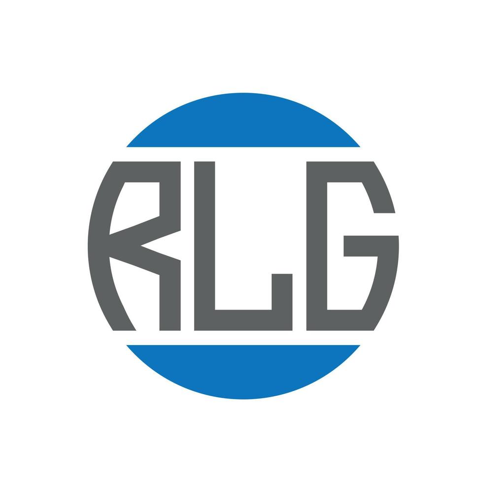RLG letter logo design on white background. RLG creative initials circle logo concept. RLG ...