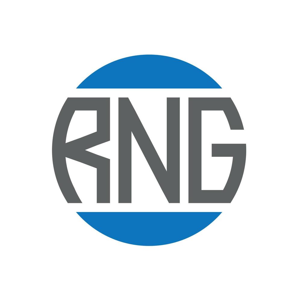 RNG letter logo design on white background. RNG creative initials circle logo concept. RNG ...