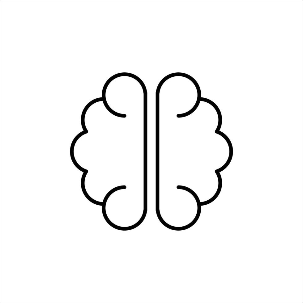 Brain Icon Outline Icon 15581286 Vector Art At Vecteezy