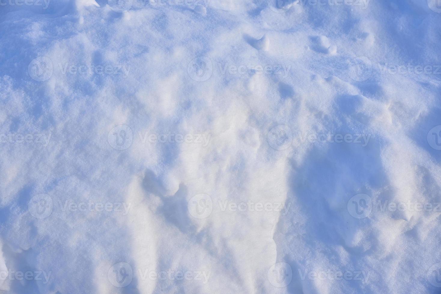 Snow surface with lumps and snowdrifts in winter. Winter snow field ...