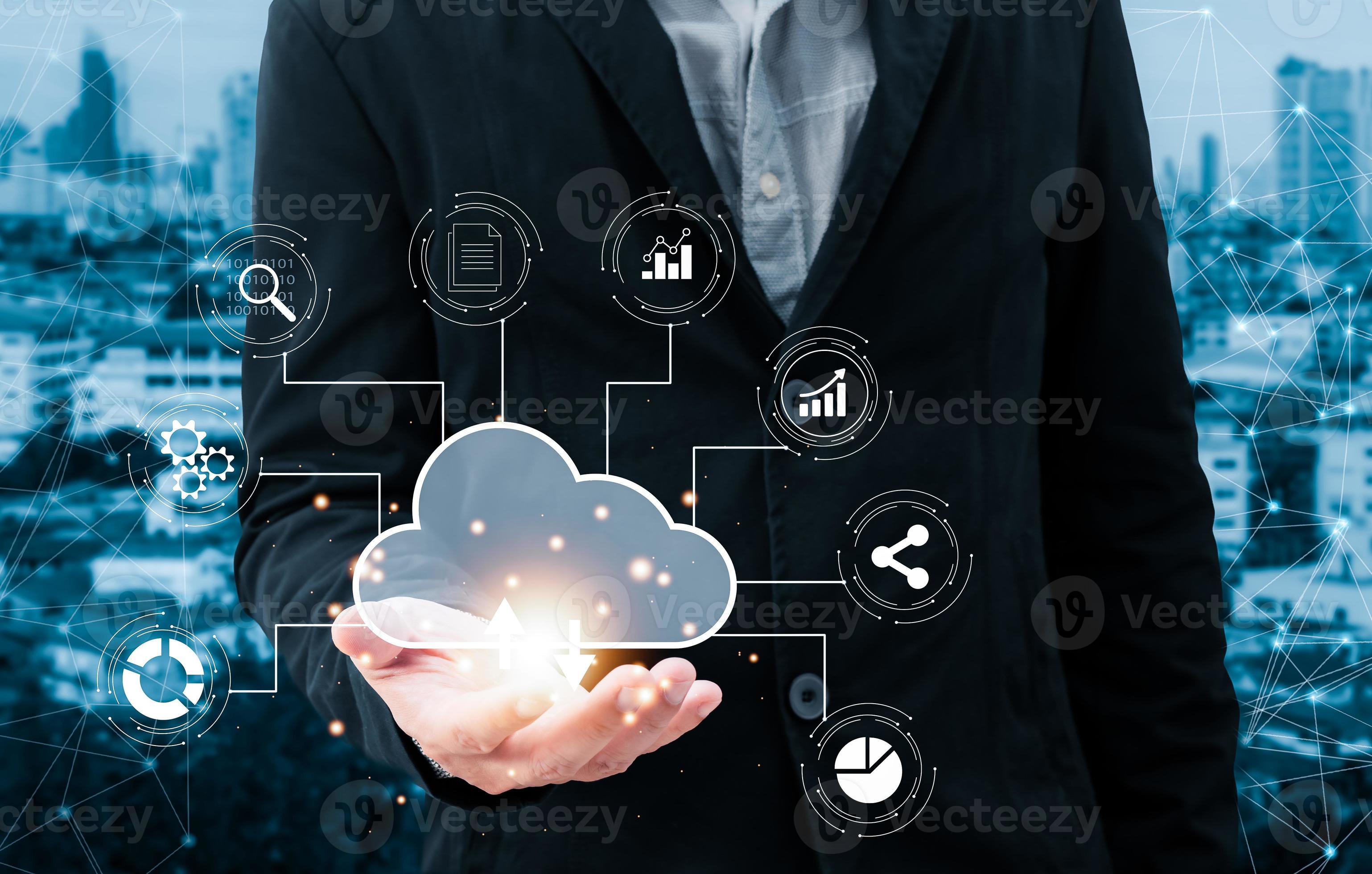 man holding cloud computing diagram show on hand. Data storage.Cloud ... man holding cloud computing diagram show on hand. Data storage.Cloud ...