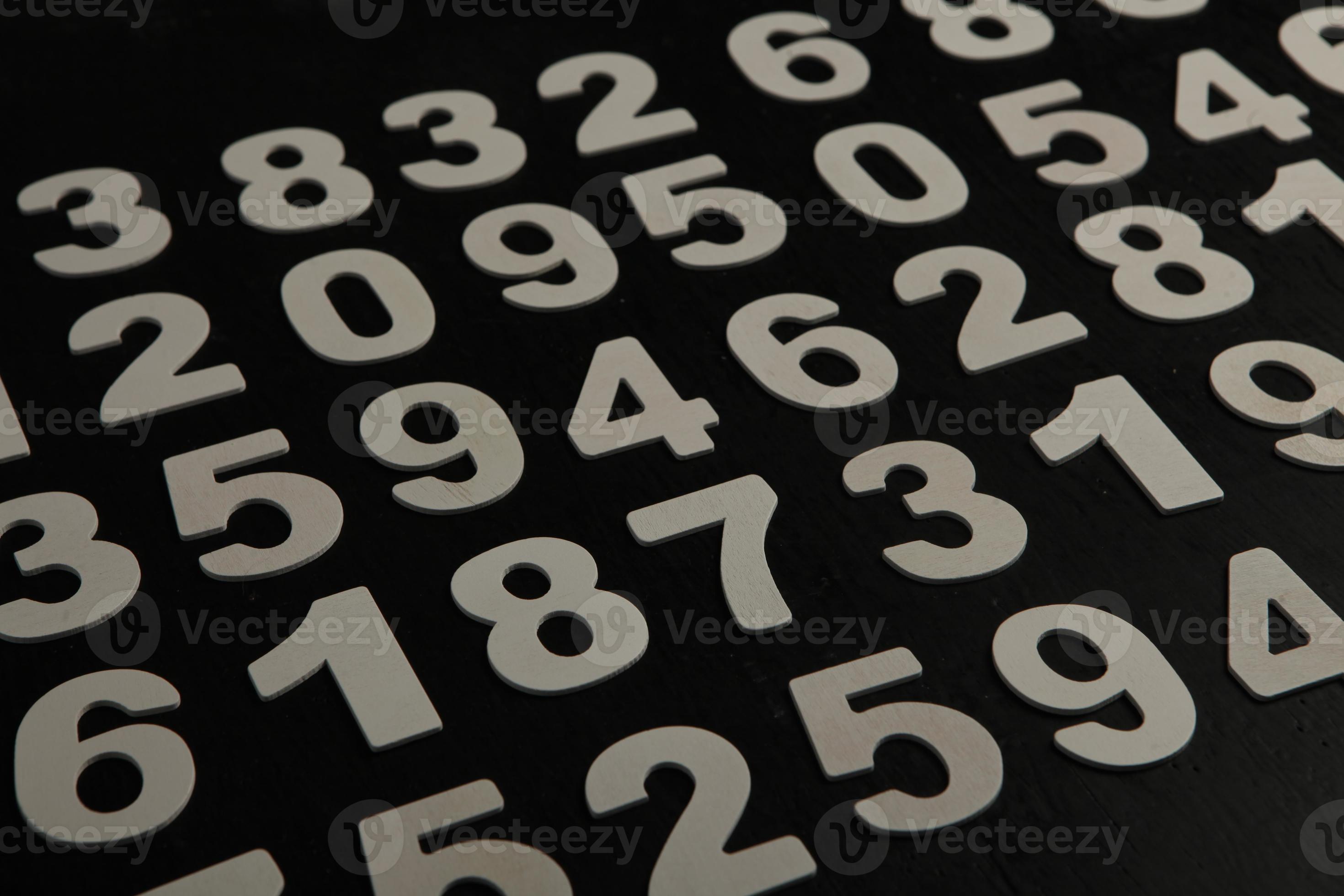 Background of numbers. from zero to nine. Numbers texture. Finance data ...