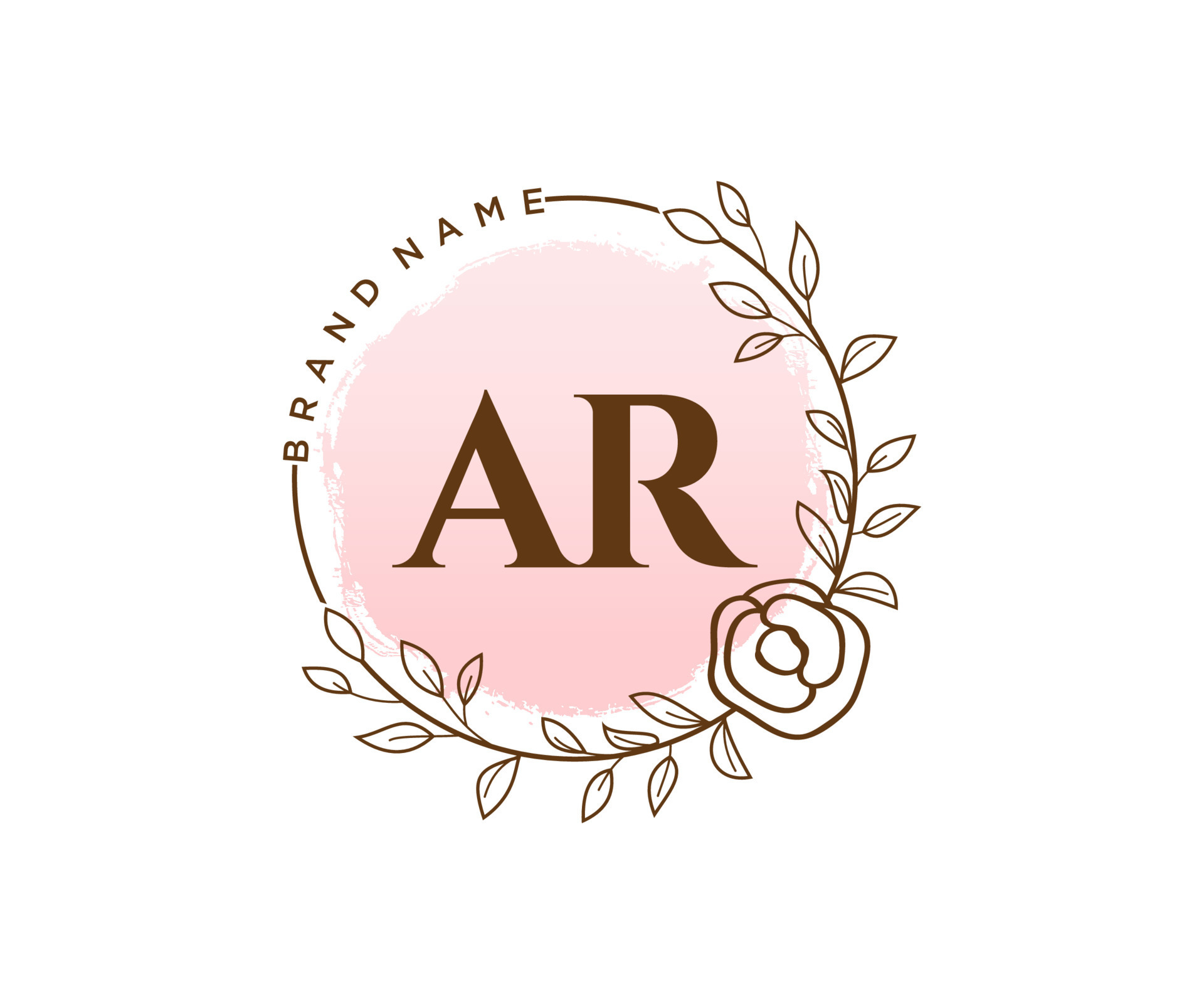 Ar Name Logo