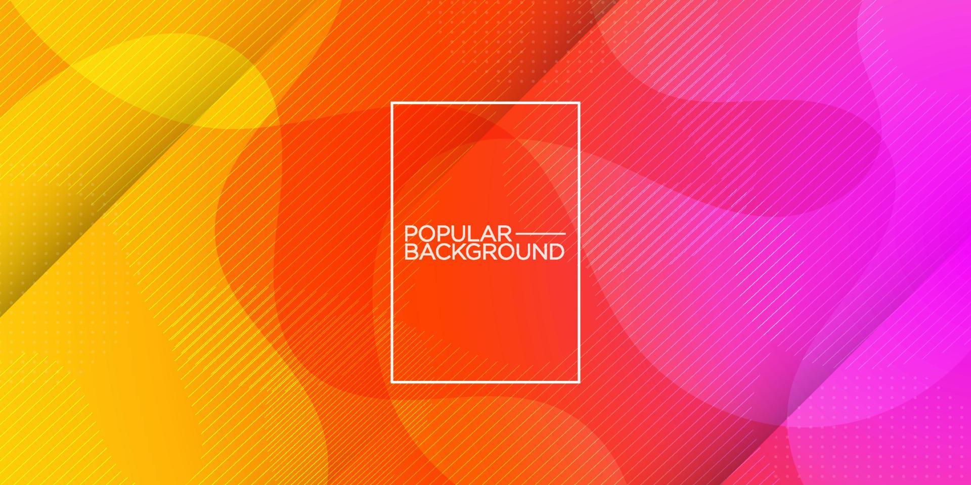 Modern Premium Colorful Wavy Abstract Wide Background With Gradient Color Purpleorange And Pink
