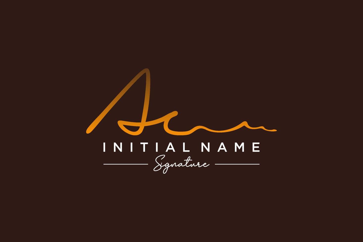 Initial AC signature logo template vector. Hand drawn Calligraphy ... Initial AC signature logo template vector. Hand drawn Calligraphy ...