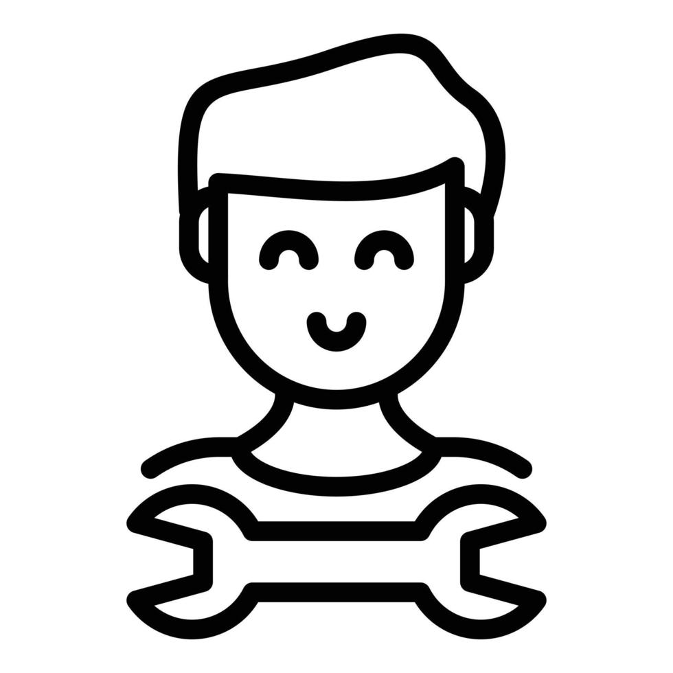 icono de reparador, estilo de esquema 15599434 Vector en Vecteezy