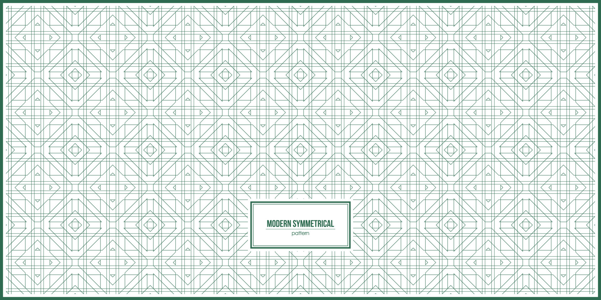 Modern Green Symmetrical Rhombus Shape Pattern 15600686 Vector Art At