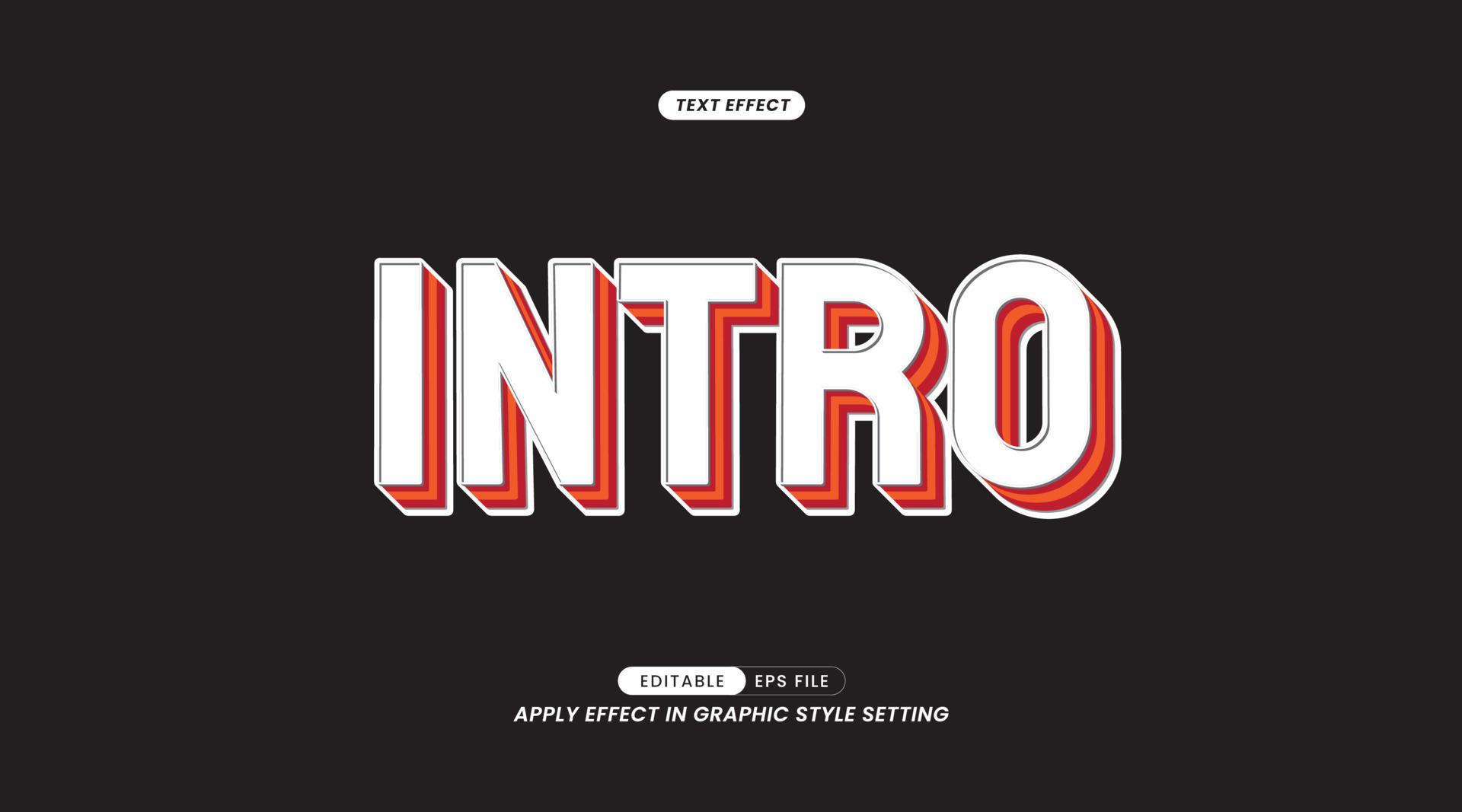 Slogan Text Intro. Editable Text Effects Easy to use in the Graphic ...