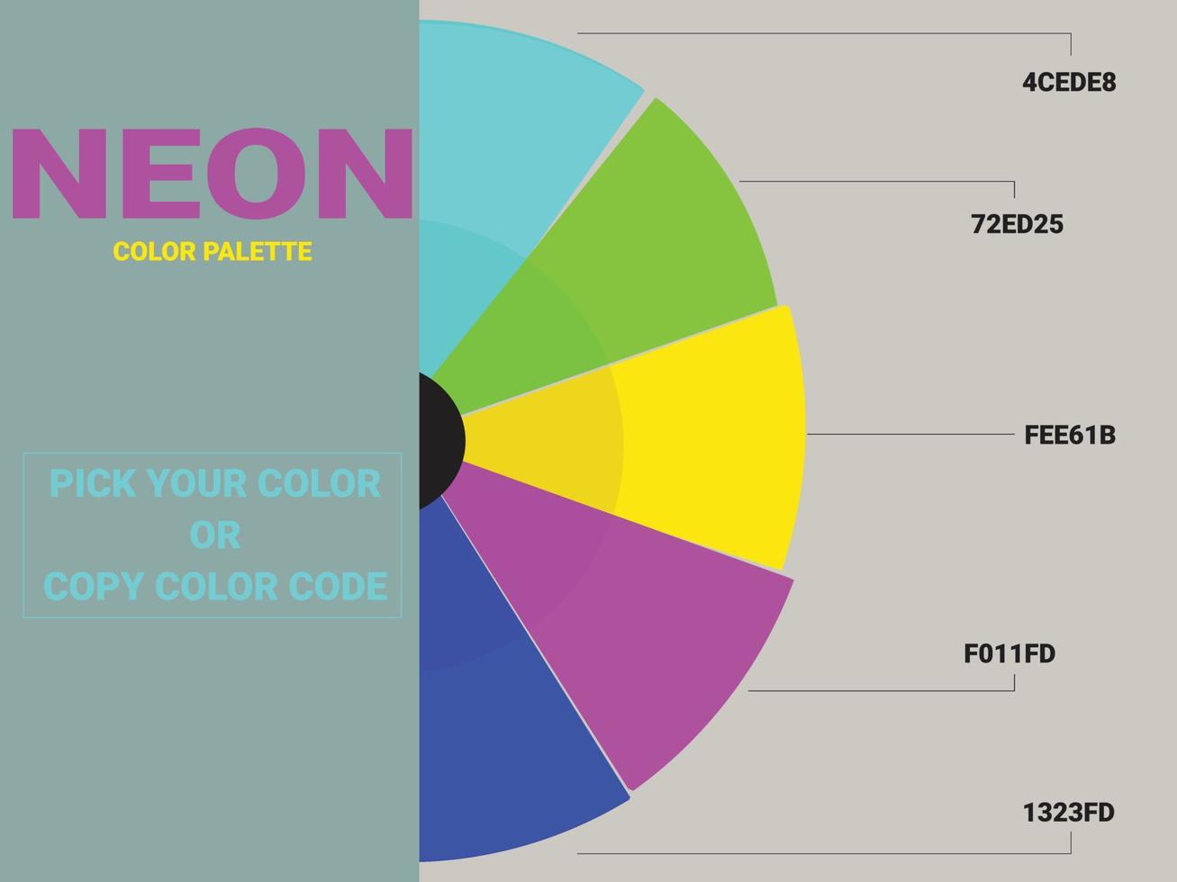 Neon color palette 15601584 Vector Art at Vecteezy