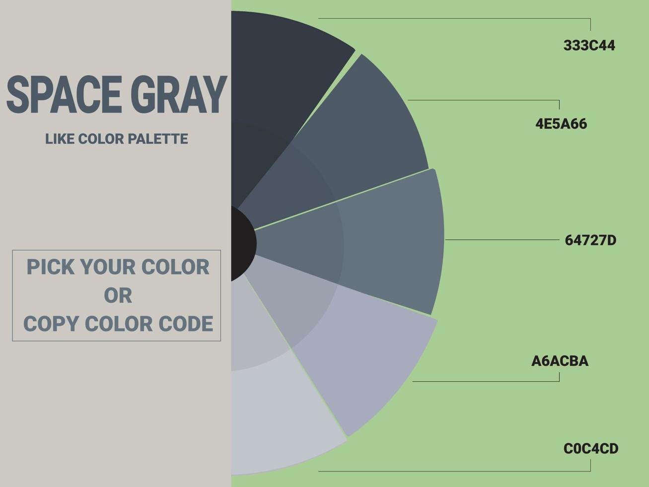 Space gray like color palette 15601586 Vector Art at Vecteezy