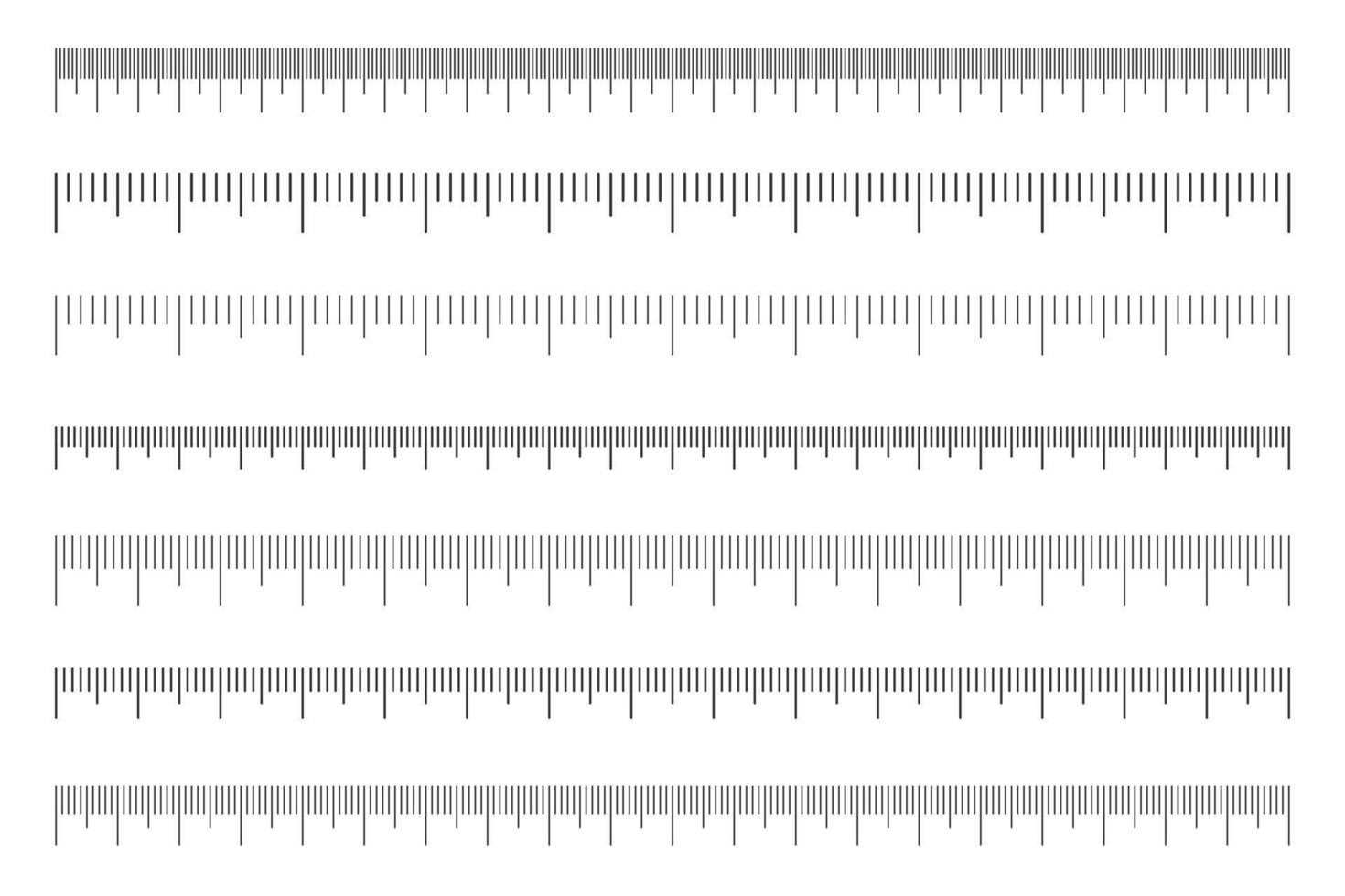 Scale of ruler set. Horizontal measuring chart with centimeters and ... Scale of ruler set. Horizontal measuring chart with centimeters and ...