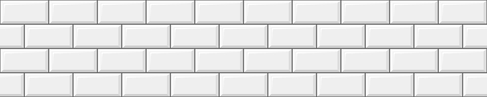 White Subway Tile Seamless Pattern Metro Stone Brick Wall Background