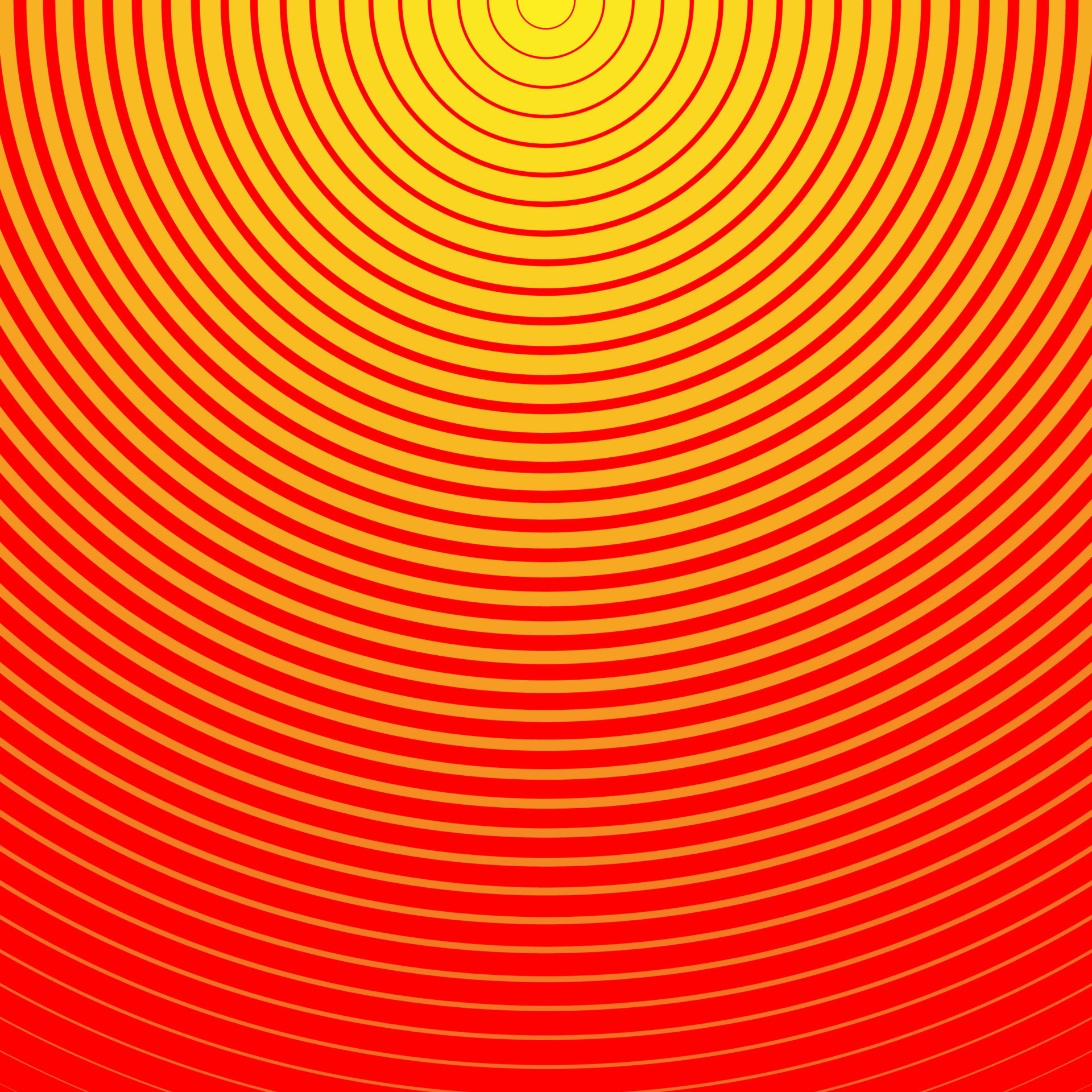 Abstract Curve Line Semicircle Shape On Gradient Orange Background