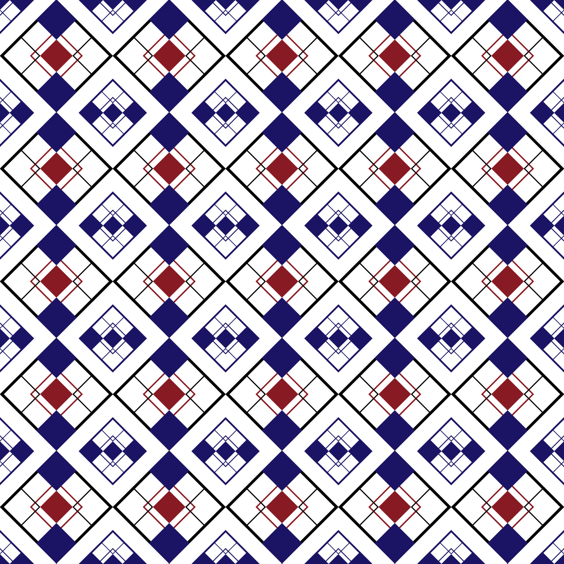 Abstract Geometric Line Seamless Pattern Graphic Stripes Square Diamond Shape Background Modern