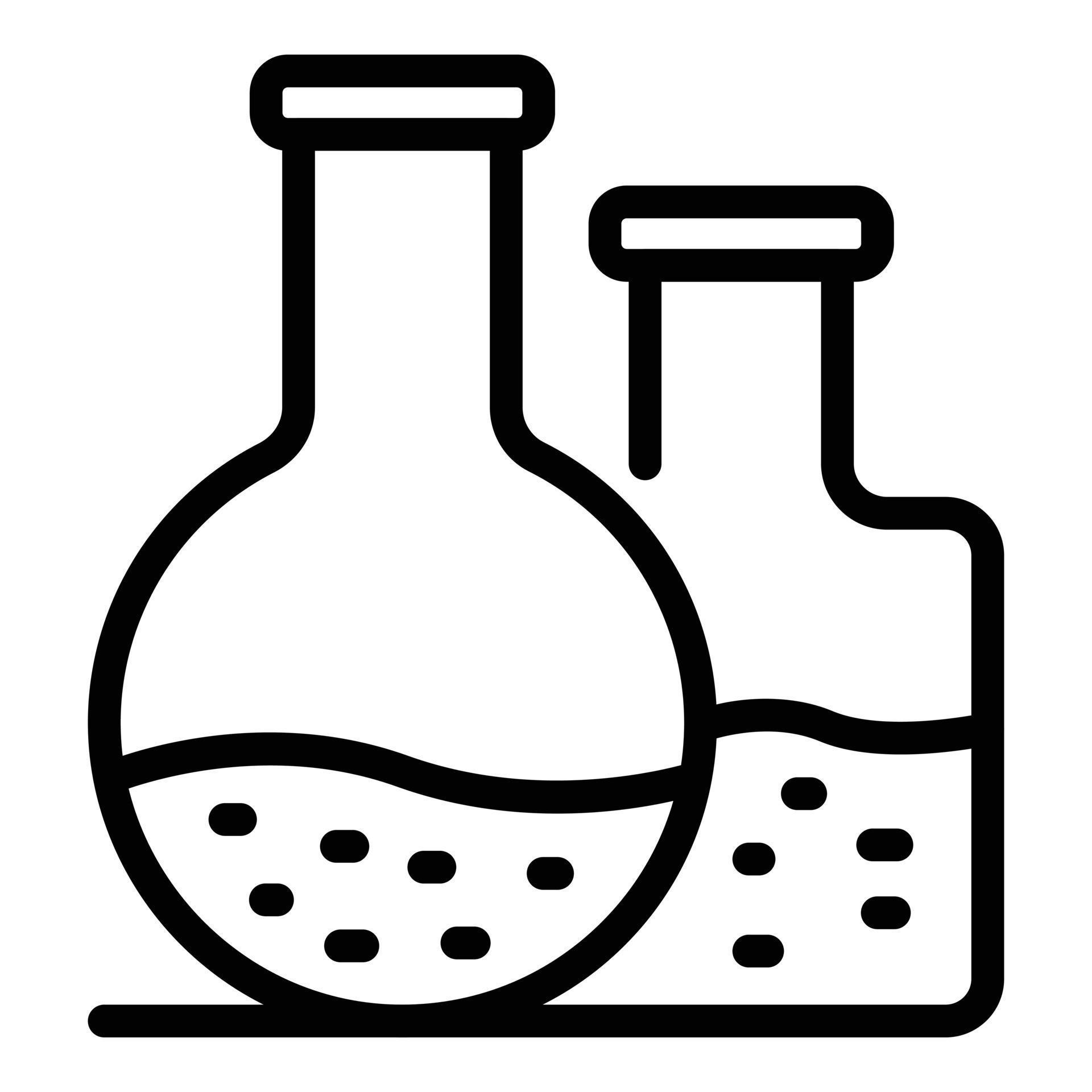 Oil flasks icon, outline style 15603747 Vector Art at Vecteezy