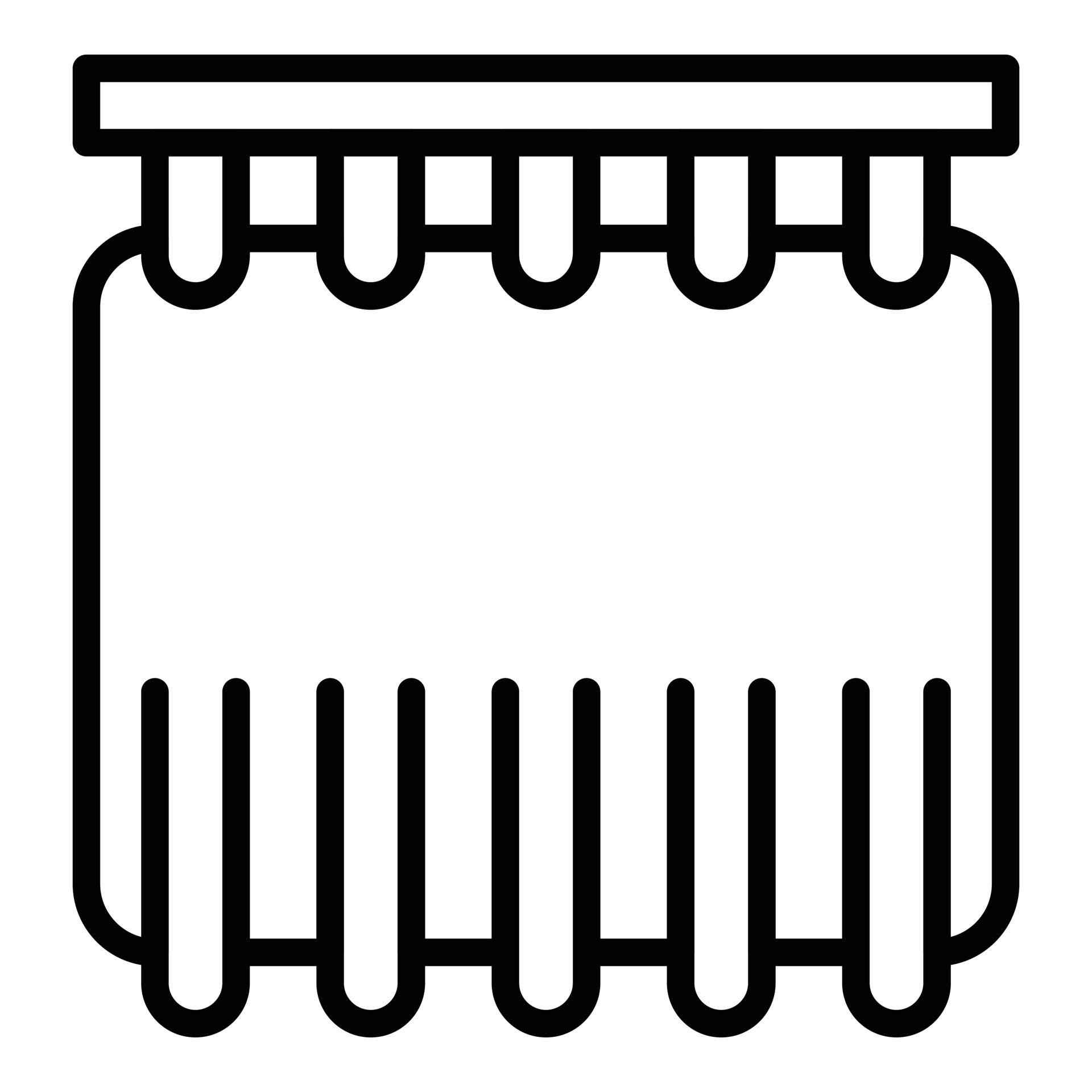 Decoration Shower Curtain Icon Outline Style 15603884 Vector Art At