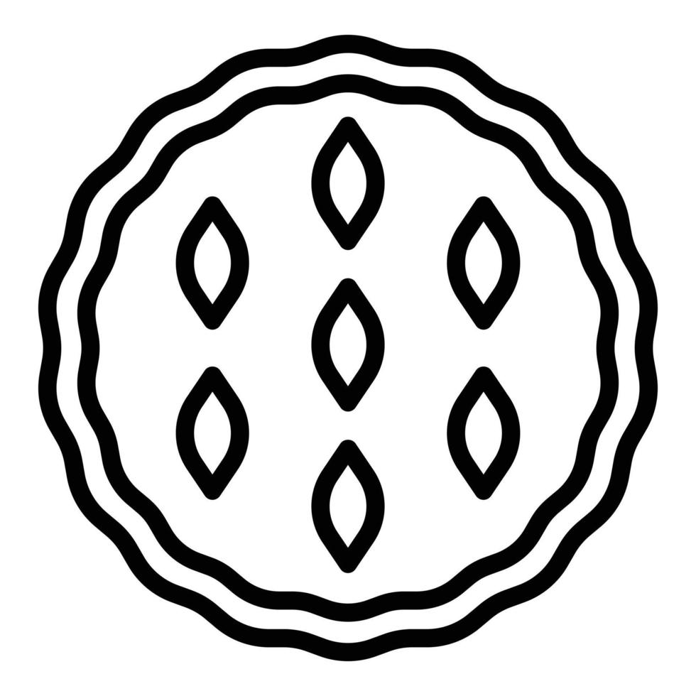 Homemade apple pie icon, outline style 15604908 Vector Art at Vecteezy