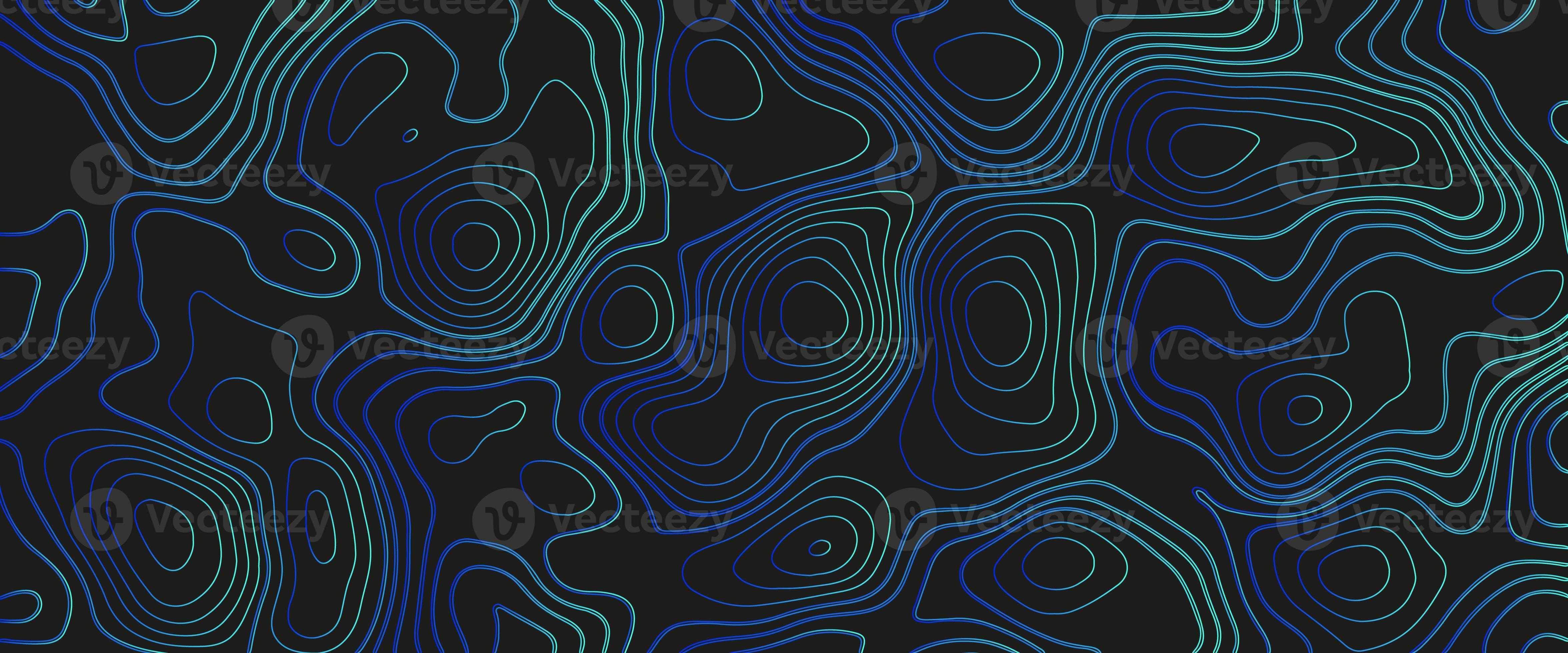 Topographic Multicolored Linear Background Abstraction With Place For Text Map Line Of