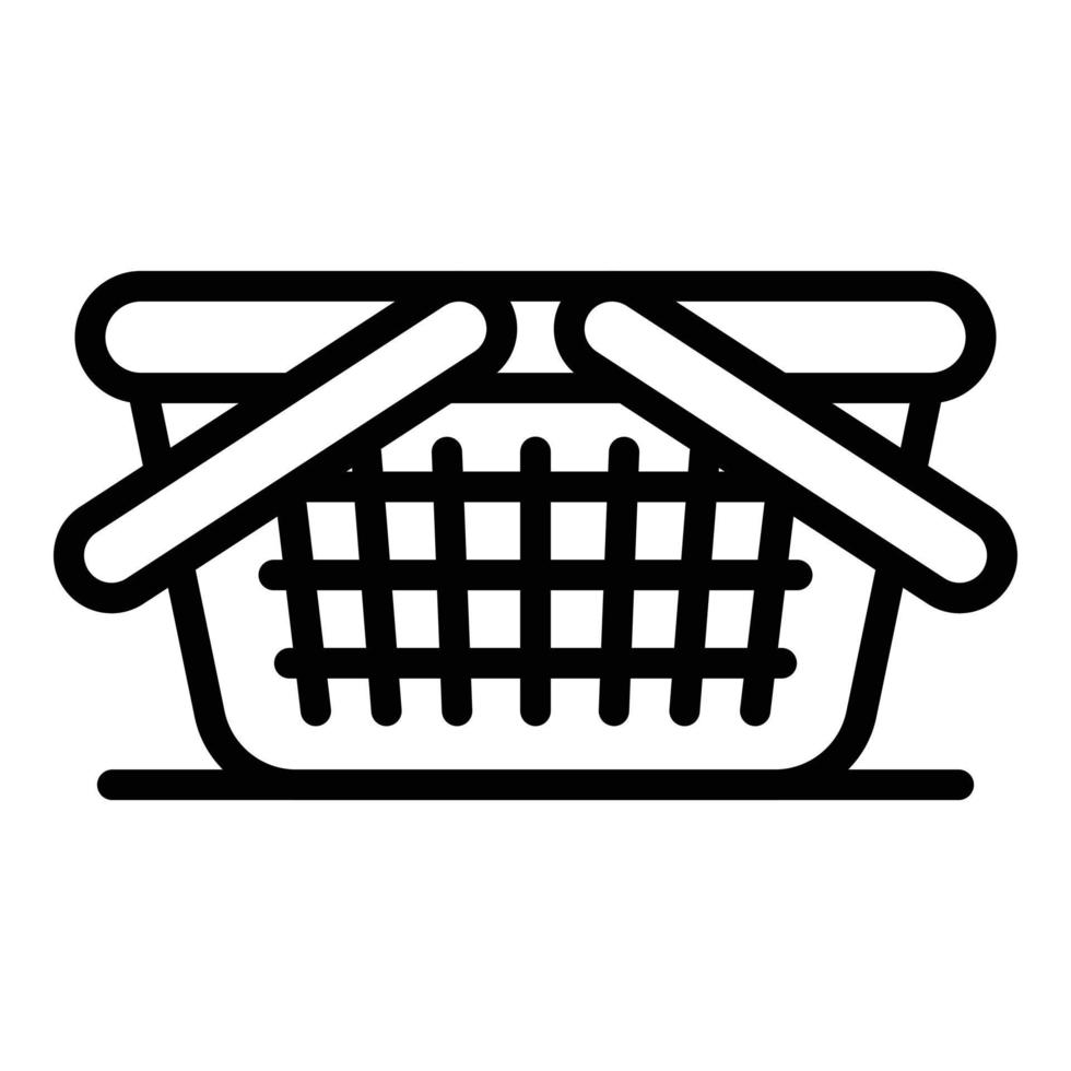Shop basket icon, outline style 15605493 Vector Art at Vecteezy Shop basket icon, outline style 15605493 Vector Art at Vecteezy